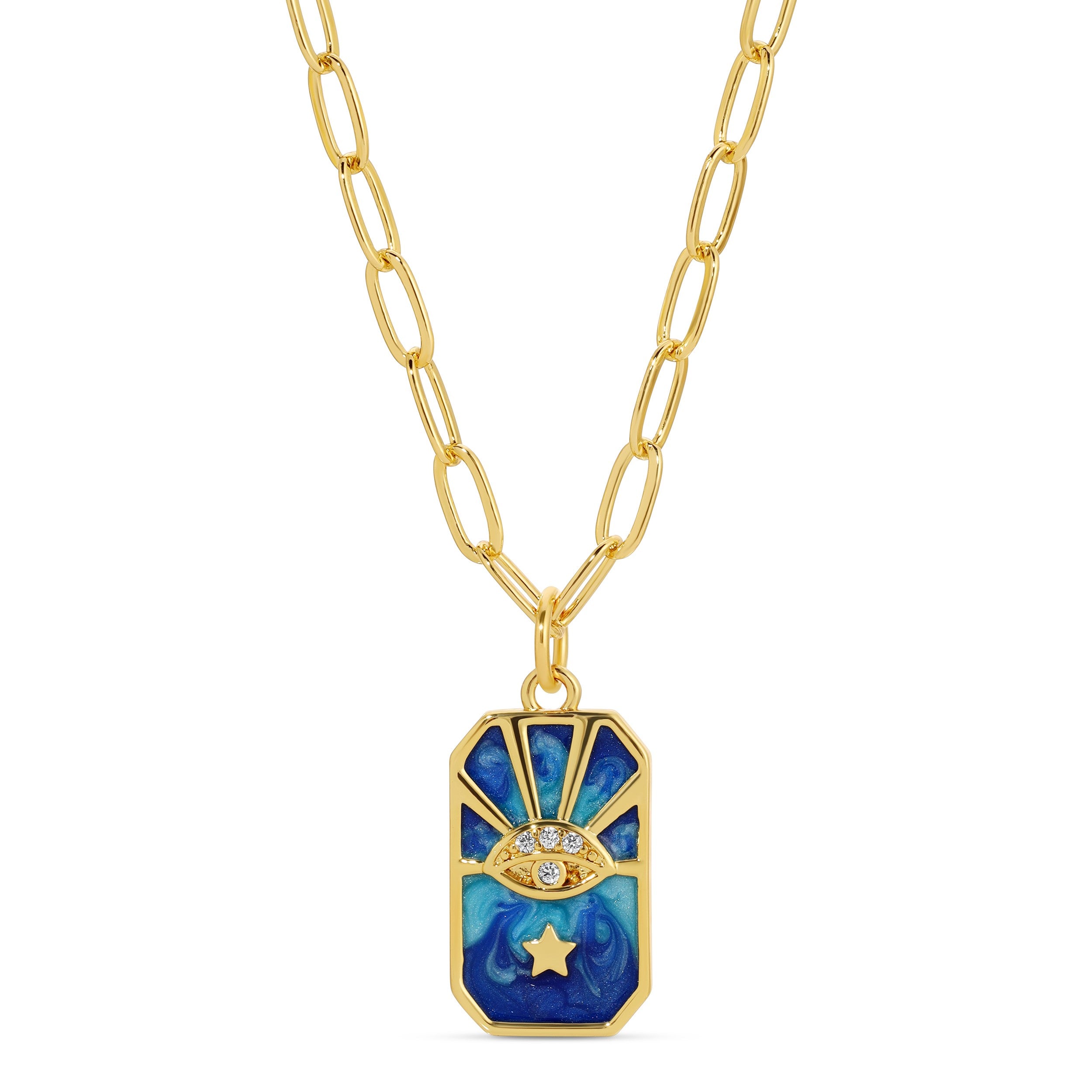 Blue Solar Ray Necklace – Meghan Bo Designs